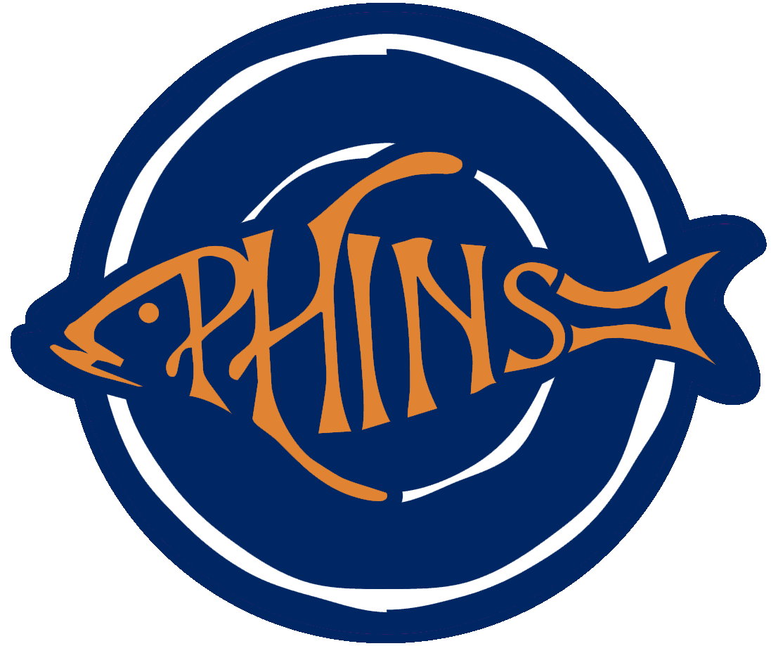 Orange and Blue Phins Logo Sticker – Phins Apparel