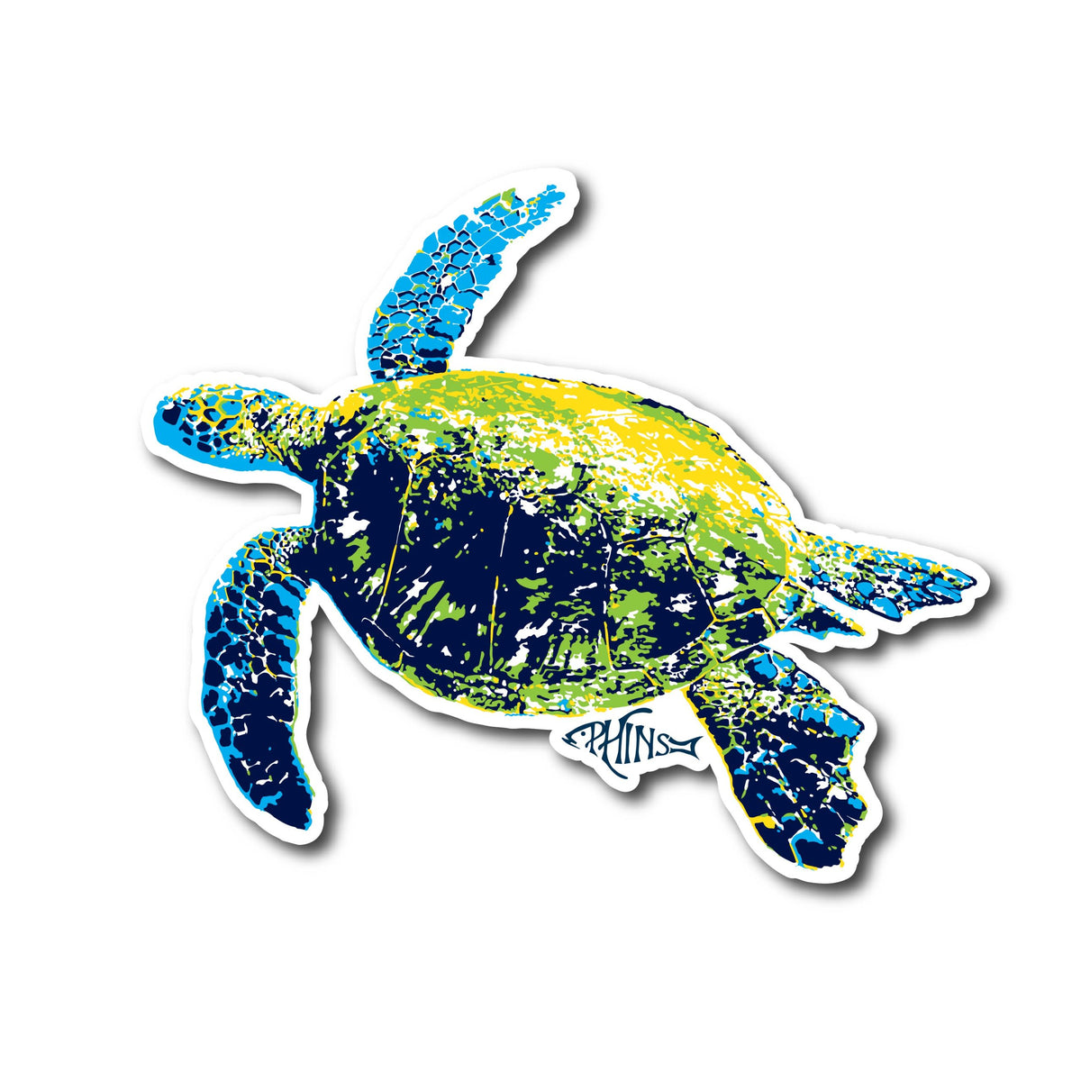Green Sea Turtle Sticker – Phins Apparel