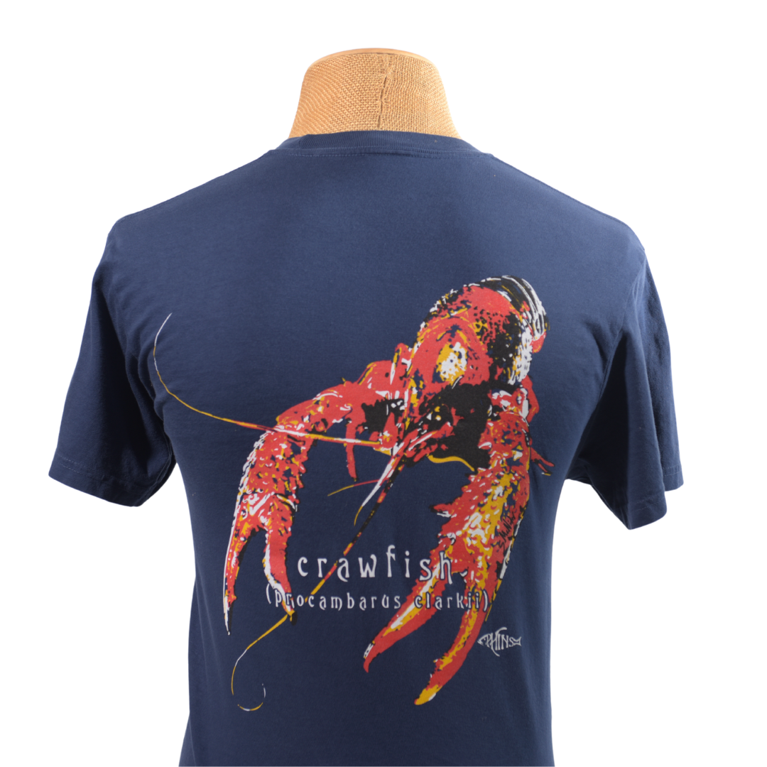 Crawfish on True Navy – Phins Apparel
